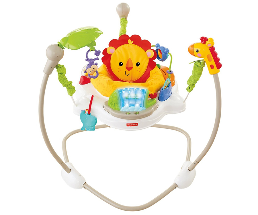Aluguel de Jumperoo Lion Fisher Price em São Paulo | O Baú do Bebê